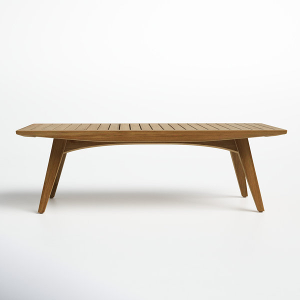Joss & Main Elswick Rectangular Teak Outdoor Coffee Table | Wayfair